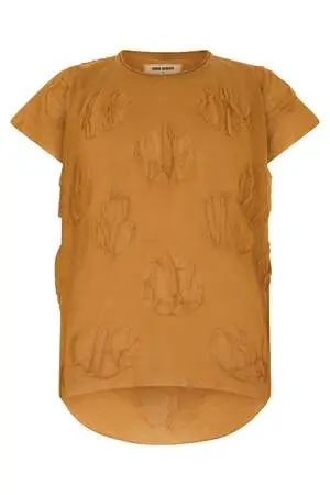 UMA WANG Textured T-shirt - Orange