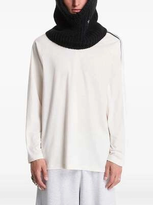 Y3 Oversized Graphic Long Sleeve T-shirt - Chalkwhite