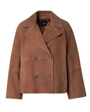 Max Mara Double-breasted Goat Leather Jacket