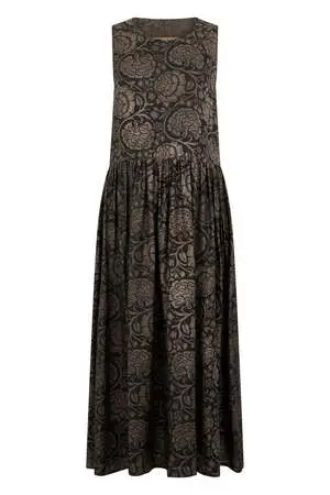 UMA WANG Sleeveless Printed Maxi Dress
