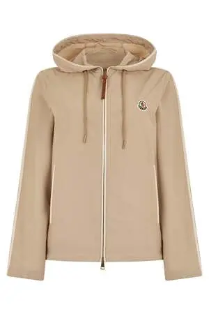 Moncler Hooded Jacket Sarracenia Sizes 00 To 5 - Beige