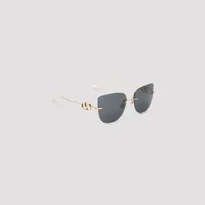 Valentino Garavani Acetate & Metal Sunglasses - Metallic