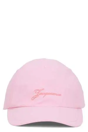 Jacquemus Baseball Cap With Embroidered Logo - Pink
