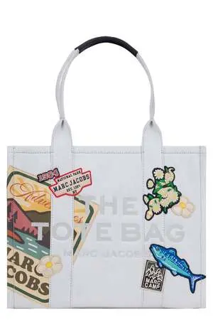 Marc Jacobs Tote Handbag Handbag With Applications 7" X 13.4" X 16.5