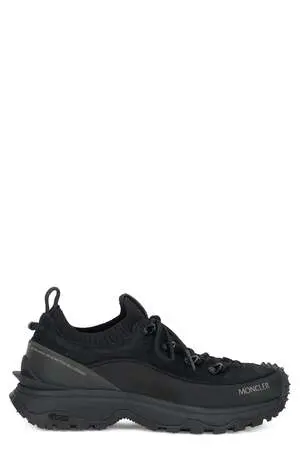 Moncler Sport High-sole Breathable Sneakers - Black