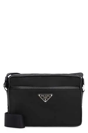 Prada Re-nylon And Saffiano Leather Shoulder Bag