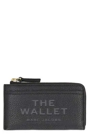 Marc Jacobs Top Zip Mini Multi Wallet Leather - Black
