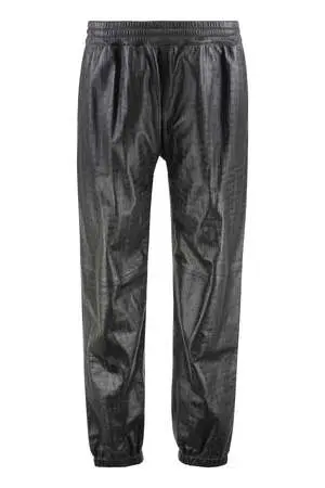 Givenchy 4g Motif Lamb Leather Pants With Elastic Waistband