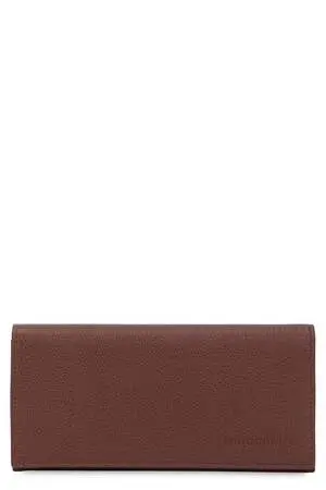 Longchamp Leather Wallet - Brown
