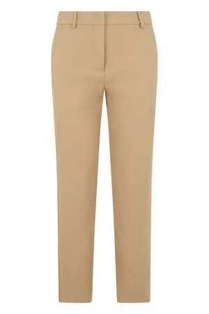 MAX MARA Weekend Max Mara Classic Straight-Cut Cotton Trousers With Pleats And Pockets