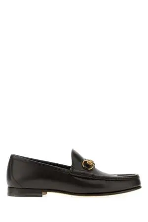Gucci GUCCI Horsebit Leather Loafers Brown