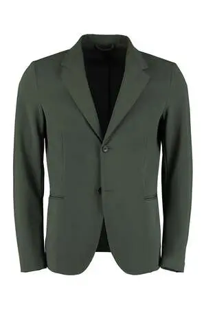 THE ALPHABET The Single-breasted Two-button Jacket With Lapel Collar - Green