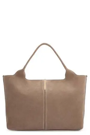 TOD`S Tod's Medium-small Suede Shopping Handbag - Brown