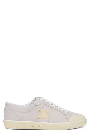 Celine Minimalist Lightweight Sneaker With Triomphe Design - Beige