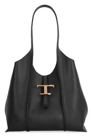 TOD`S Tod's T Timeless Mini Grainy Leather Tote Handbag - Blue