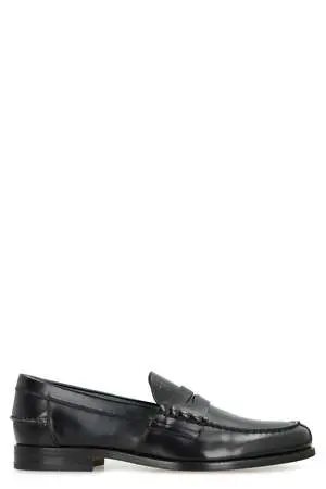 TOD`S Tod's-inspired Patent Leather Loafers With Embossed Monogram - Black