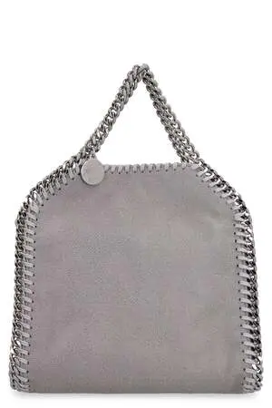 Stella McCartney Mini Falabella Handbag With Shaggy Deer Fabric, 18 Cm - Grey