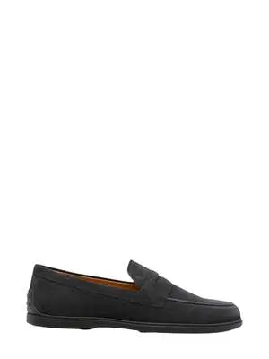 TOD`S Tod's Calf Suede Leather Flat Shoes - Grey