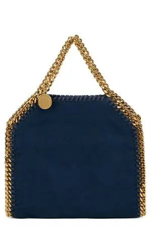 Stella McCartney Mini Falabella Mini Handbag In Synthetic Suede - Blue