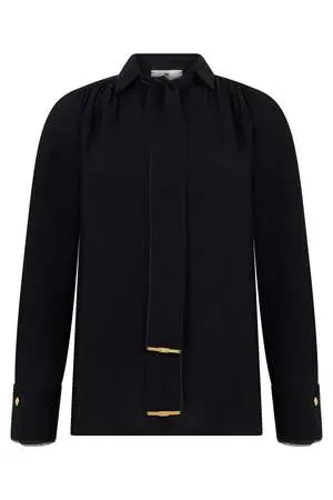 Elisabetta Franchi Viscose Blouse With Decorative Details