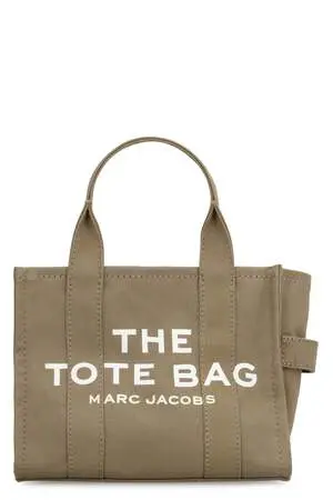 Marc Jacobs The Small Tote Handbag Canvas Mini Tote Bag Mud