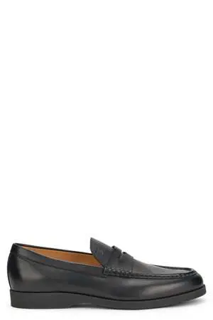 TOD`S Tod's Leather Slip-on Moccasin For - Black