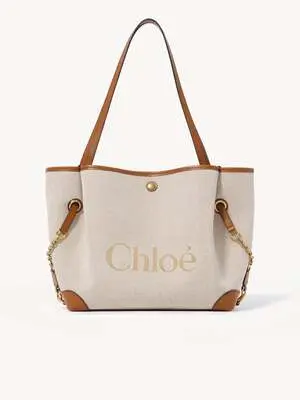 Chloé Tote Bag With Logo - Beige