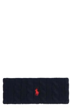 Polo Ralph Lauren Knit Headband With Logo - Blue