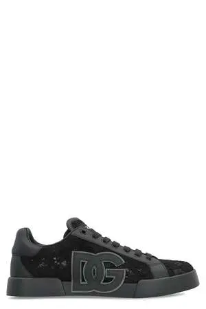 Dolce & Gabbana Taormina Lace Low-top Sneakers