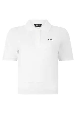 A.p.c. Organic Cotton Short-sleeve Polo Shirt - White