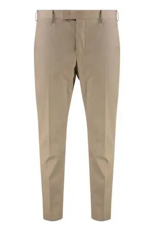 PT TORINO Pt01 Pantaloni Torino Slim Fit Silk-Cotton Chino Trousers With Welt Pockets