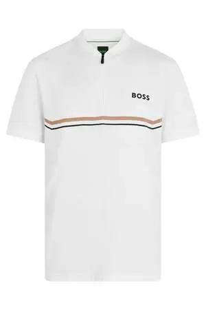 BOSS Elegant Zip Collar T-shirt