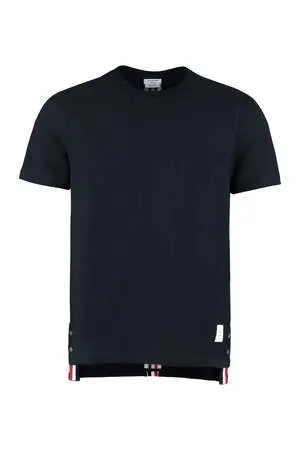 Thom Browne Piqué Cotton T-shirt - Blue