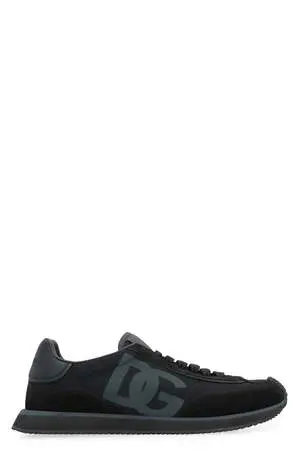 Dolce & Gabbana Dg Cushion Suede Low-top Sneaker - Black