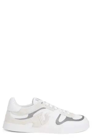 Dolce & Gabbana Portofino Leather Sneaker With Rubber Sole - White