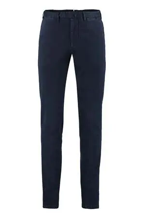 THE ALPHABET The Stretch Cotton Chino Trousers - Blue