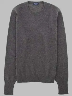 DRUMOHR Round Neck Cashmere Sweater - Grey