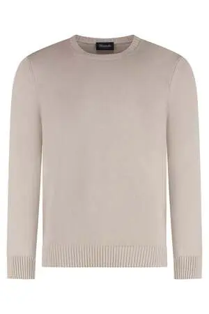 DRUMOHR Cotton Crew-neck Sweater - Sand