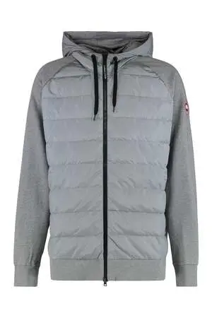 Canada Goose Hybridge Down Cardigan With Padded Front Panel And Hood