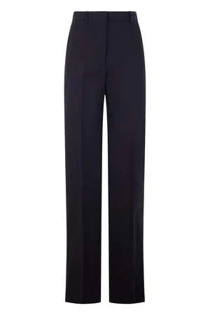 Max Mara High-waisted Straight-leg Trousers - Black