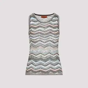 Missoni Textured Viscose Mesh Tank Top For - Multicolour