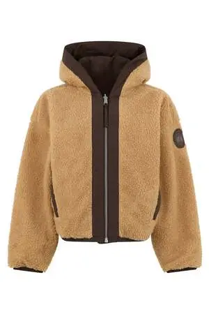 Canada Goose Reversible Fleece Bomber Jacket With Hood