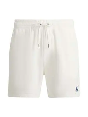 Ralph Lauren Terry Cloth Lounge Shorts With Drawstring Waist - White