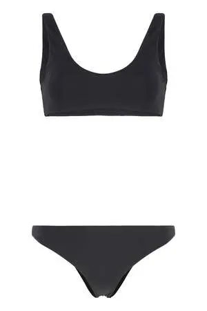 LIDO Mini Bandeau Bikini With Decorative Knot Closure - Black