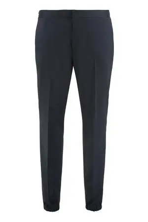 Zegna Pants In Wool Blend - Blue