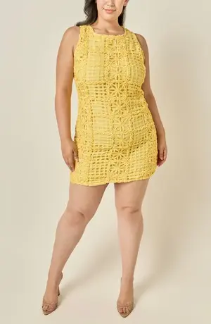 Endless Rose Floral Lace Mini Dress