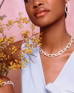 EMMA PILLS Obsession Hoops In 14k Plating With Hand-painted Enamel