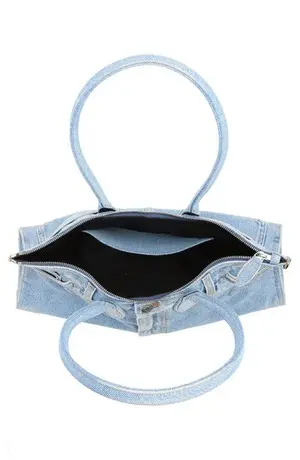 Alexander McQueen Manta Denim Shoulder Bag