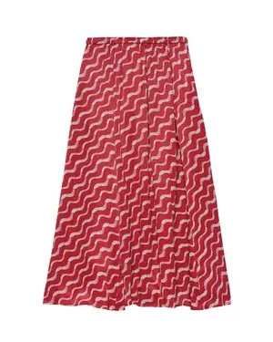 Mint Velvet Satin Printed Maxi Skirt