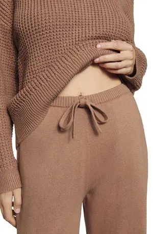 Eberjey Tie Waist Sweater Pants